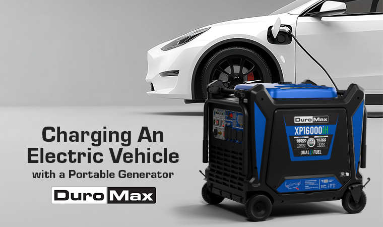 Charging My Electric Vehicle with a Portable Generator | DuroMax ...
