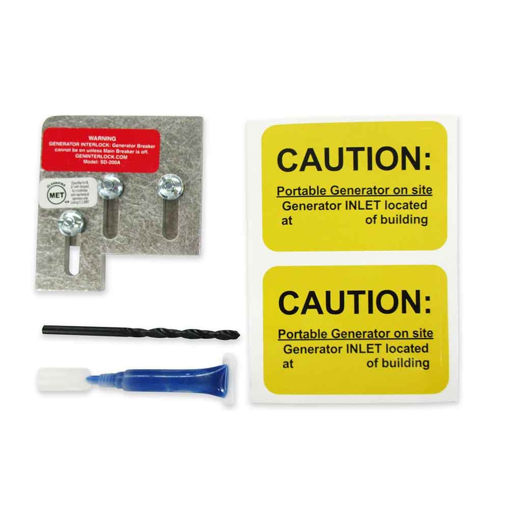 GenInterlock SD-200A Generator Interlock Kit Breaker Panel 150/200 Amp ...